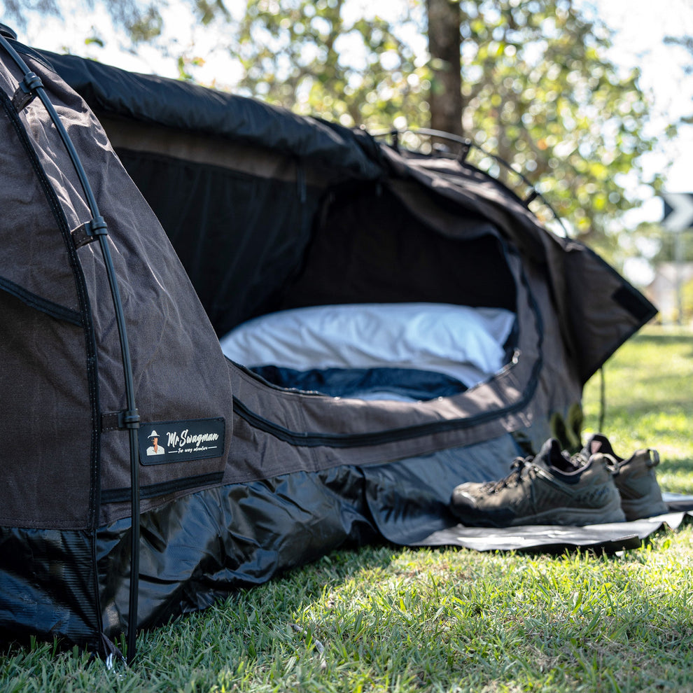 Ultimate King Single Swag Gen 2 | Freestanding Canvas Swag AU – Mr Swagman